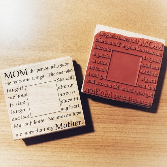 rubber stamp | Other | 3 Bundle Crafters Stamp Mom Mother New | Poshmark